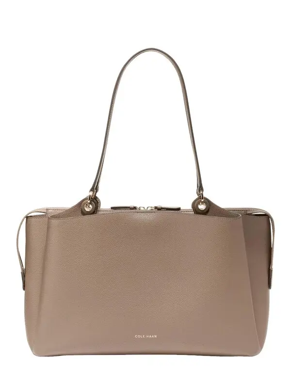 Cole Haan Leather Work Tote - Irish Coffee