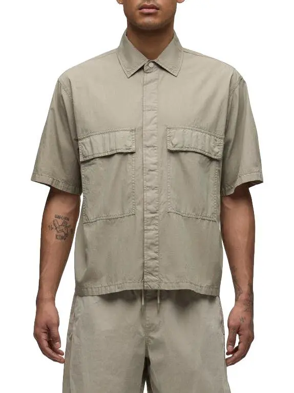 Hudson Jeans Short Sleeve Utility Shirt - Cactus