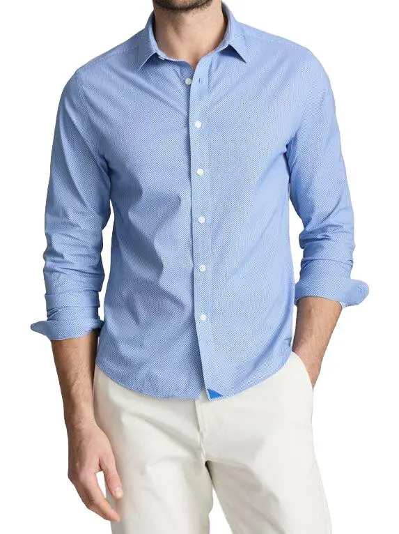 UNTUCKIT Marlowe Performance Button-up Shirt - Blue