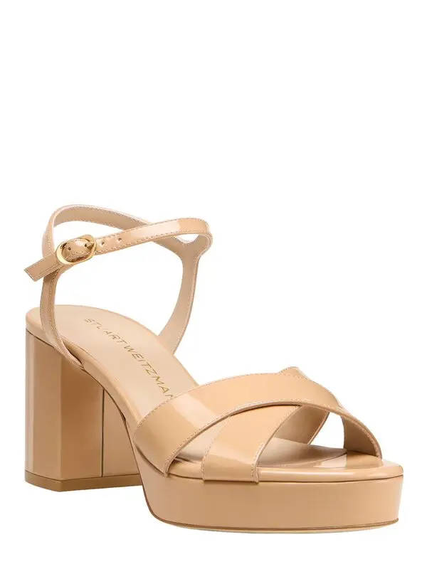 STUART WEITZMAN Dayna Platform 80 Sandal - Adobe