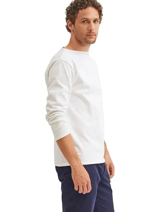 Saint James Guildo Boatneck Breton Shirt - Ecru