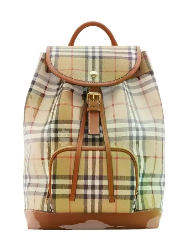 Burberry Check Backpack - Neutrals