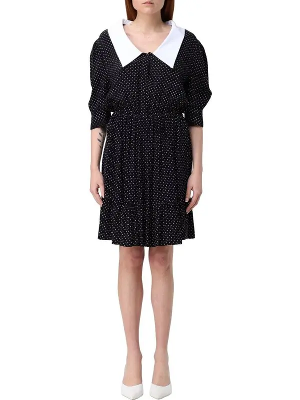 MAR DE MARGARITAS Polka Dot Dress - Black