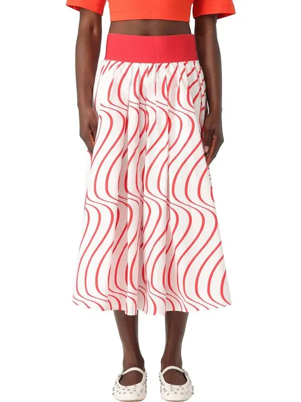 MSGM Printed Skirt - Red