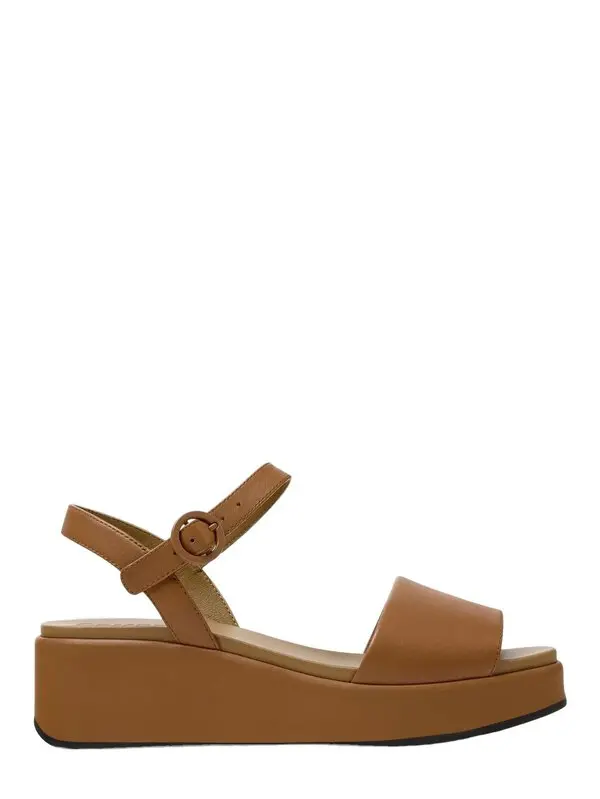 Camper Heeled Sandal - Brown
