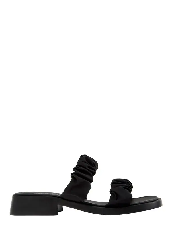 Camper Flat Sandal - Black