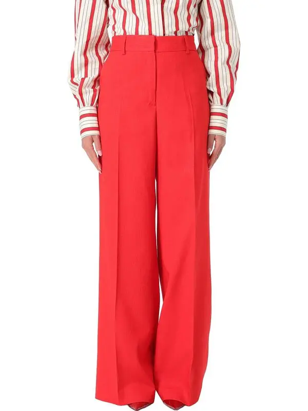 MSGM Wide Leg Pants - Red
