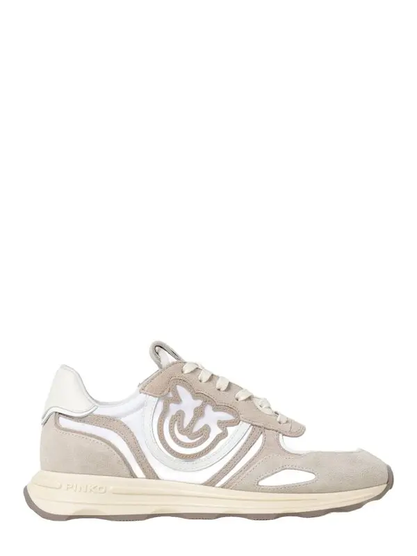 Pinko Lace Up Sneakers - Sand
