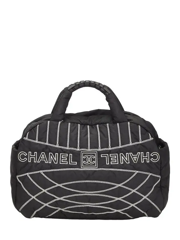 Chanel Sportline Boston Duffle Bag - Black