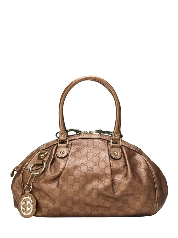 Gucci Sukey Boston Handbag - Brown