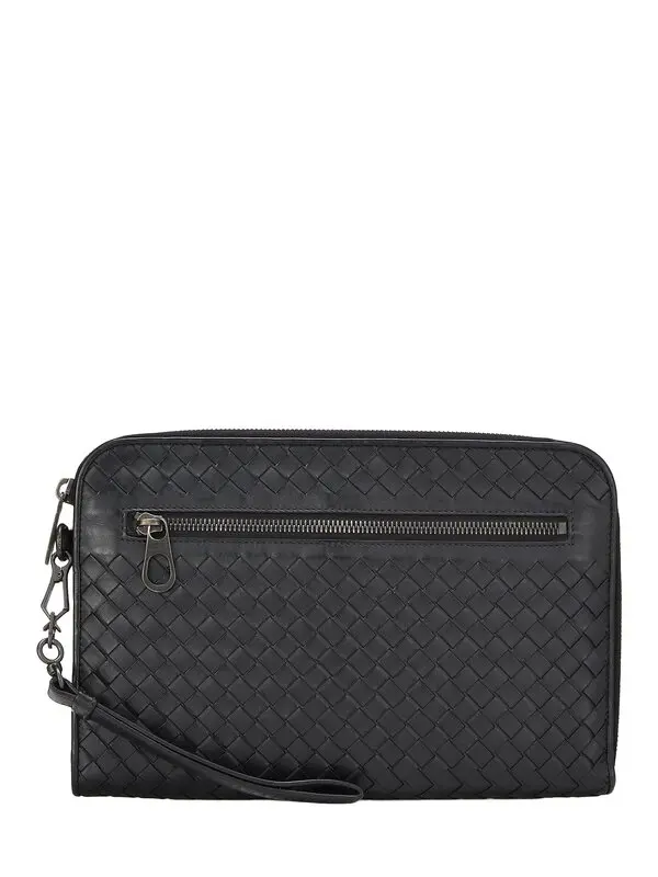 Bottega Veneta Intrecciato Clutch - Black