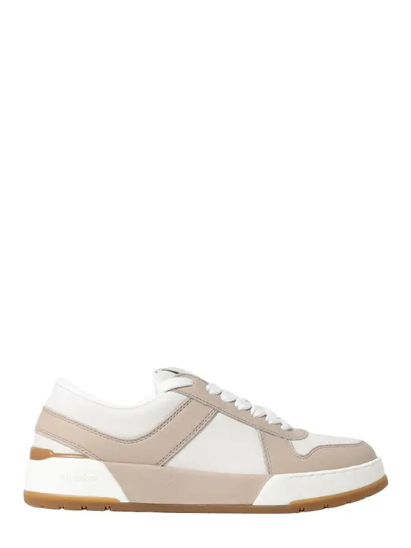 Max Mara Lace Up Sneakers - White