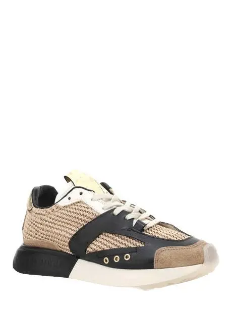 A.S.98 Gary Platform Sneakers - Beige Multi