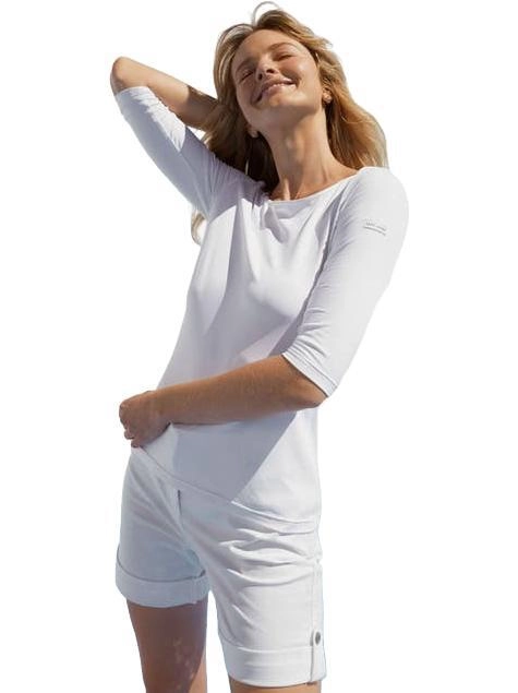 Saint James Garde-cote Iii Solid Uv Fabric Top - White