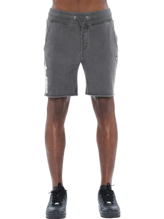 CULT OF INDIVIDUALITY Cotton French Terry Sweatshorts - Steel