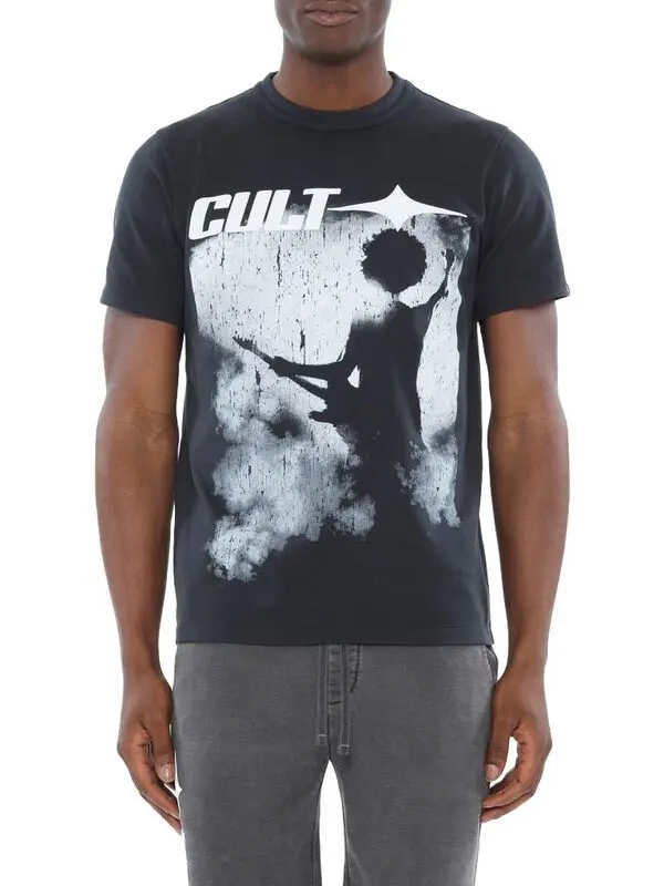 CULT OF INDIVIDUALITY Tour Date Cotton Graphic T-shirt - Steel
