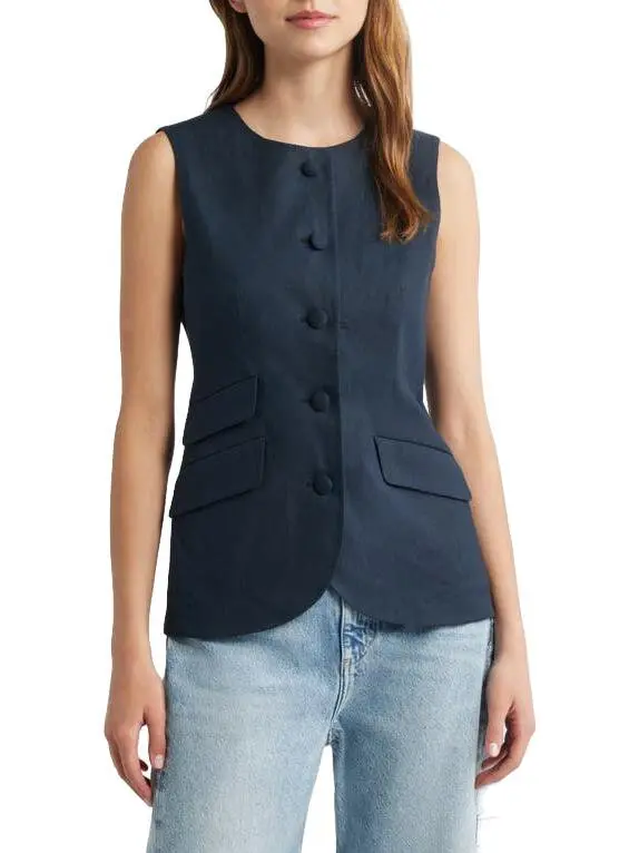 Rag & Bone Slade Linen-blend Vest - Sal