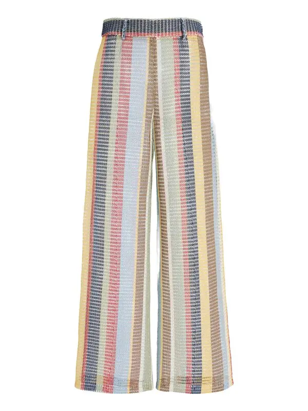 Staud Cora D Knit Pants - Stripe