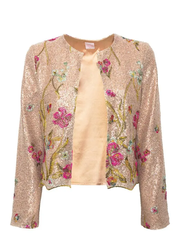 Loretta Caponi Embroidered Jacket - Light Pink