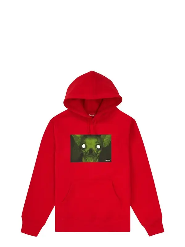 Supreme Chris Cunningham Chihuahua Hooded Sweatshirt - Red
