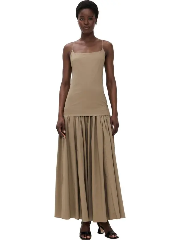Staud Ari Sleeveless Dress - Taupe