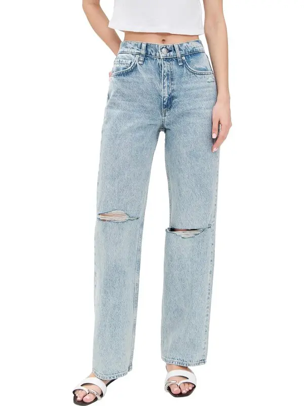 Rag & Bone Shea High-rise Relaxed Straight Full Length Jeans - Calhe