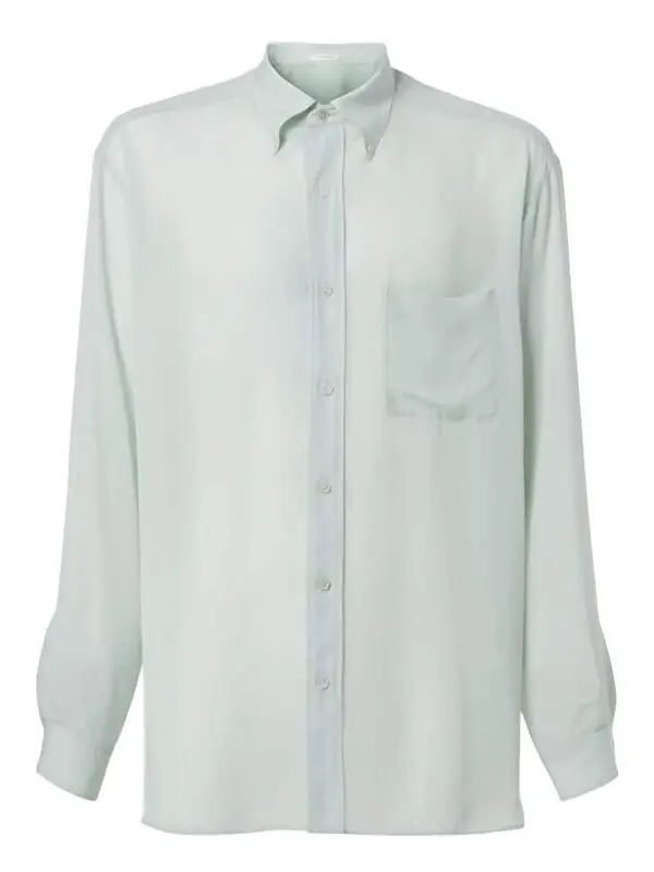 THE ROW Bresson Cupro Shirt - Green