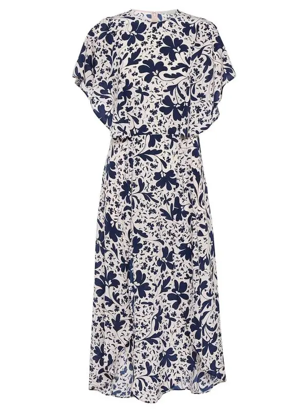 Stella McCartney Floral Silk Midi Dress - Multicoloured