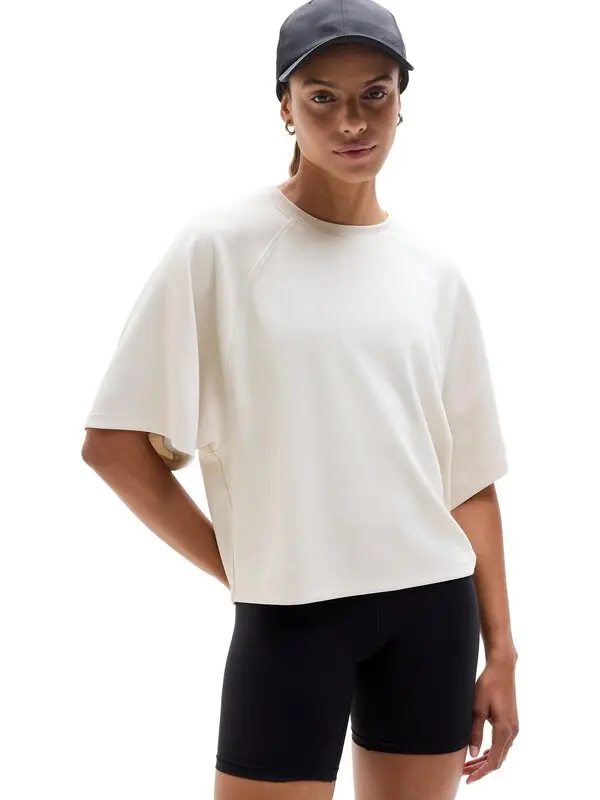Athleta Seasoft Tee - Bone