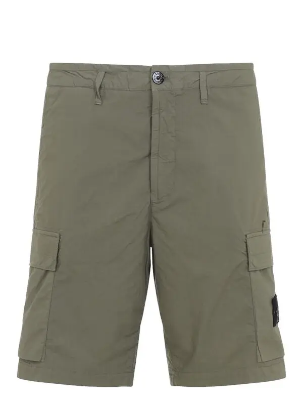 Stone Island Cotton Shorts - Green