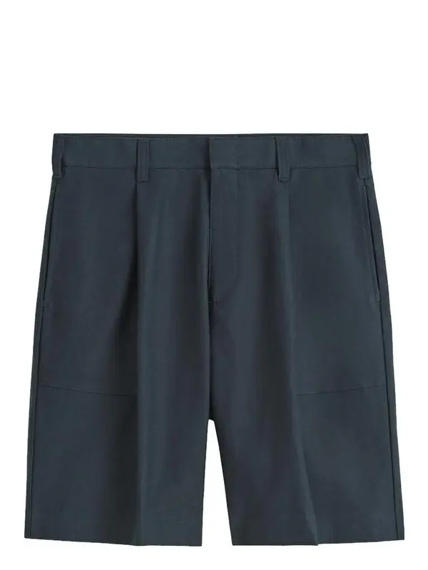 Cos Cotton-twill Chino Shorts - Navy