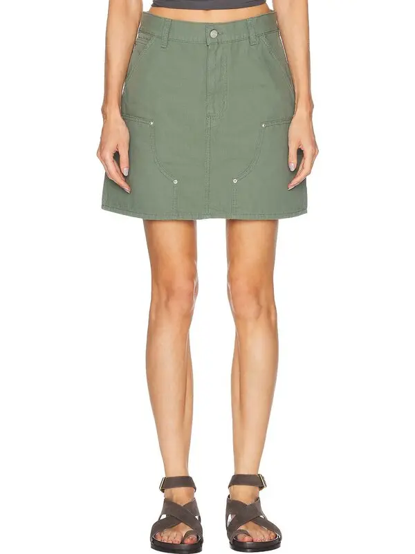 Carhartt Work In Progress Maeve Double Knee Mini Skirt - Park