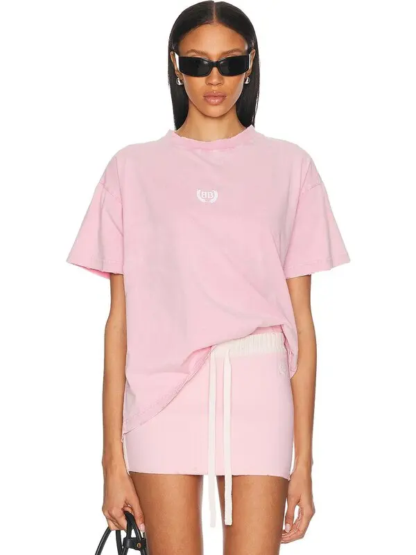 Balenciaga Boxy T-shirt - Baby Pink