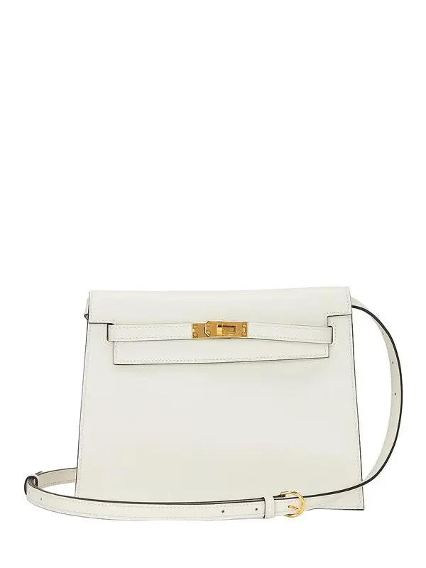 Hermès Evercolor Kelly Danse Shoulder Bag - Blanc