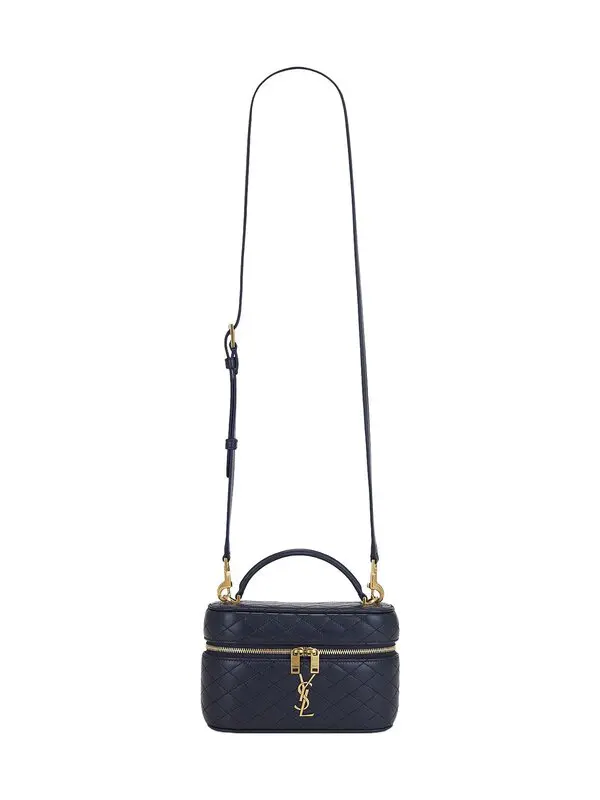 Saint Laurent Mini Gaby Vanity Bag - Marine