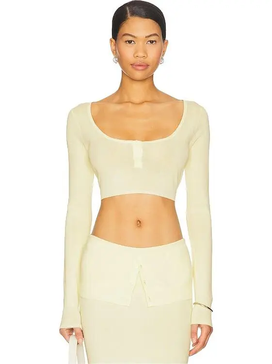 Lioness Amour Crop Top - Lemon