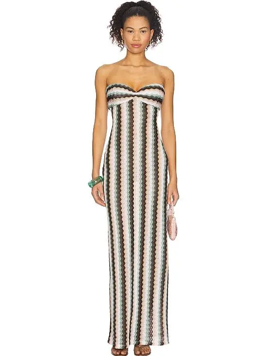 LOVERS AND FRIENDS Nettie Maxi Dress - Sage Multi