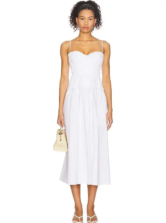 Tularosa Clea Midi Dress - White
