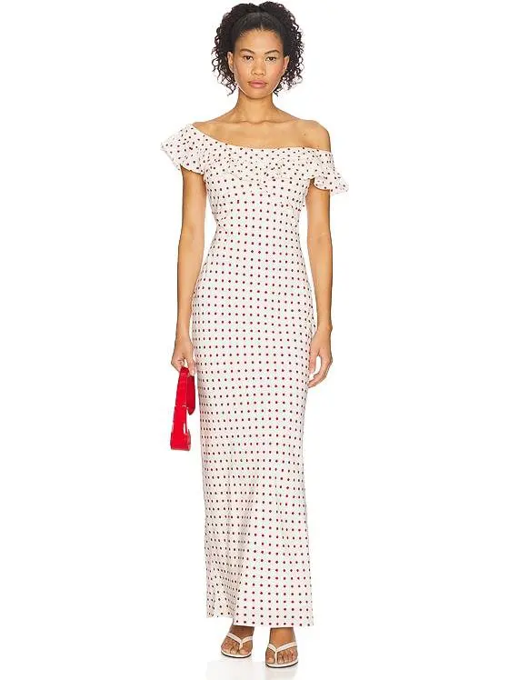 MORE TO COME Monroe Maxi Dress - Red Dot