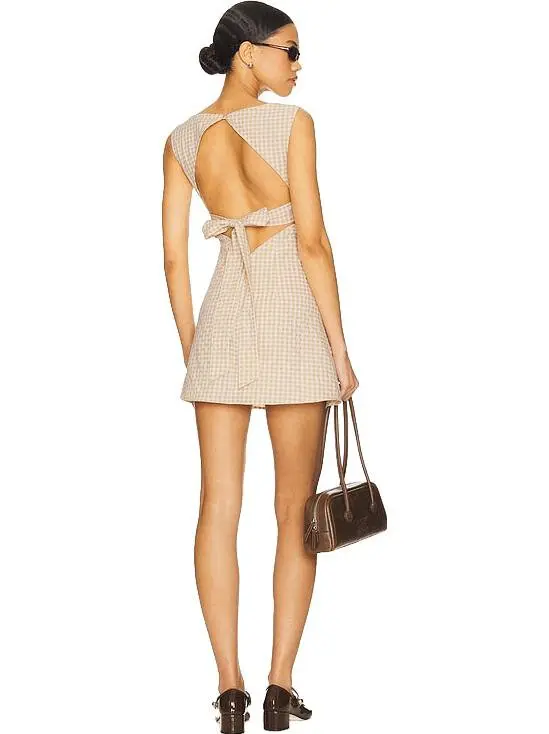 MORE TO COME Maree Mini Dress - Beige
