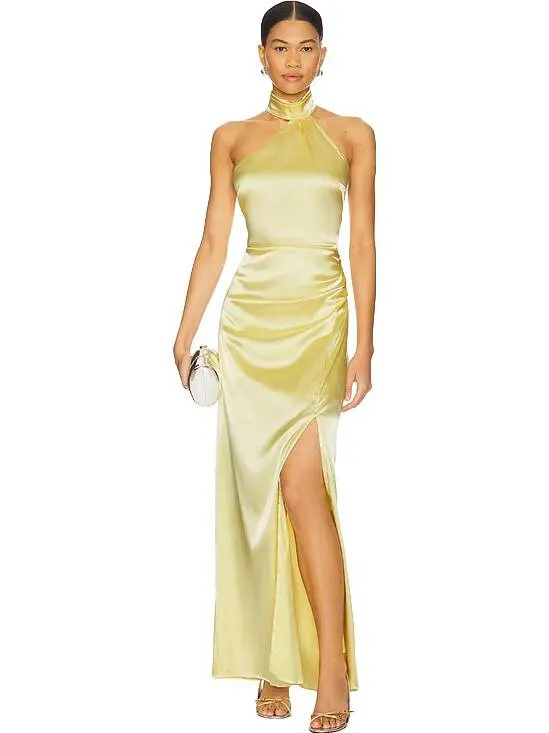 MORE TO COME Darcey Maxi Dress - Butter Yellow