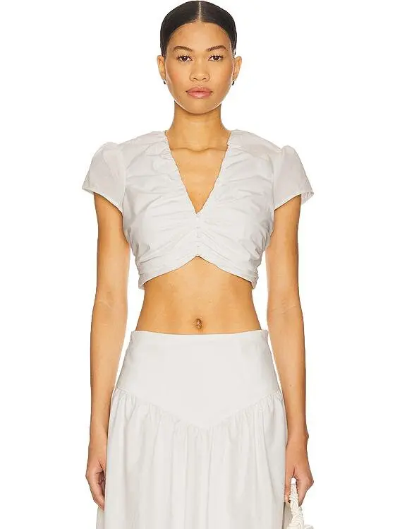 MORE TO COME Amaya Top - White
