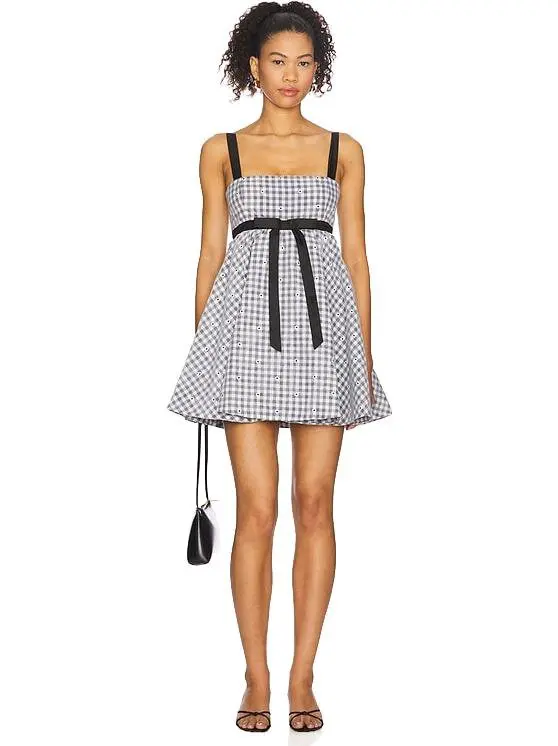Majorelle Micah Mini Dress - Black & White Gingham