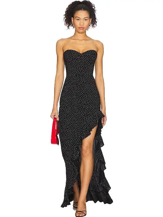 Amanda Uprichard Amalia Gown - Black & Ivory