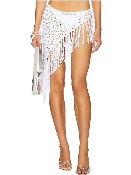 Superdown Roca Tie Skirt - White
