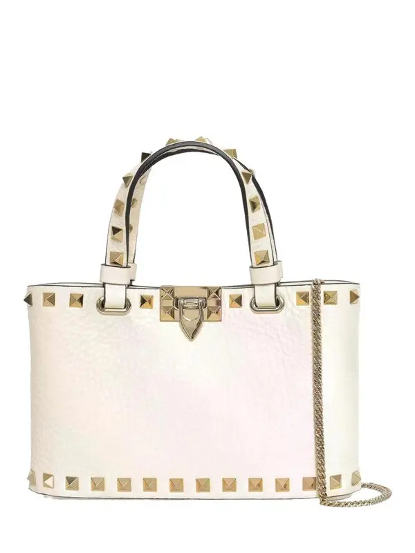Valentino Garavani Rockstud-embellished Mini Bag - White