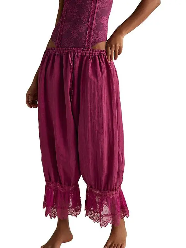 Free People Forever Young Bloomer Pants - Raspberry Sorbet