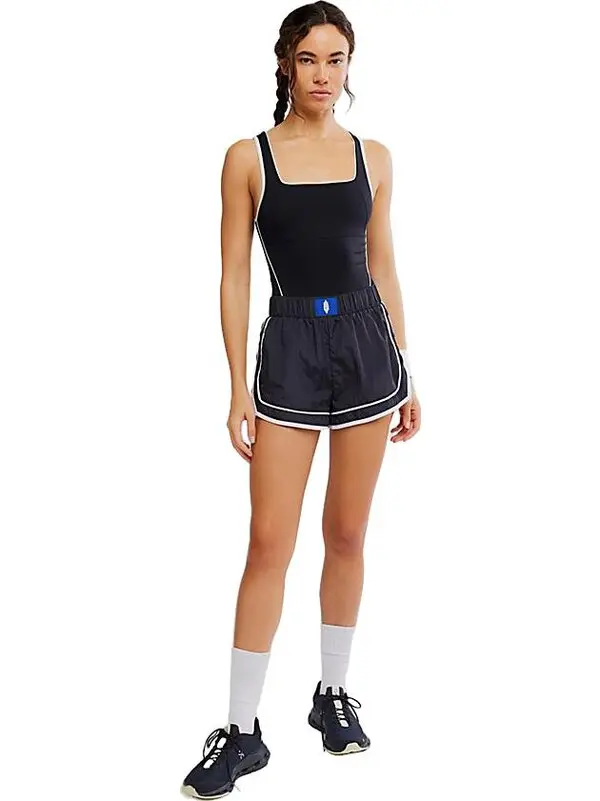 Free People Varsity Blues Runsie - Black/white Combo