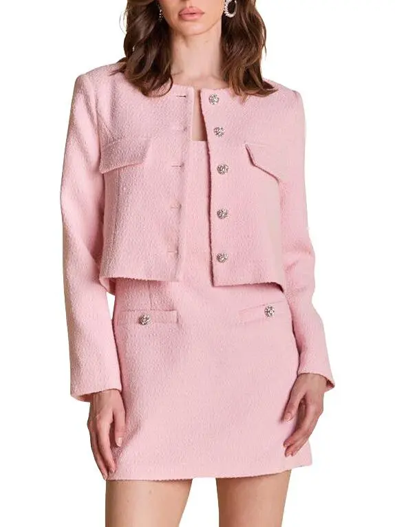 Endless Rose Tweed Jacket - Pink