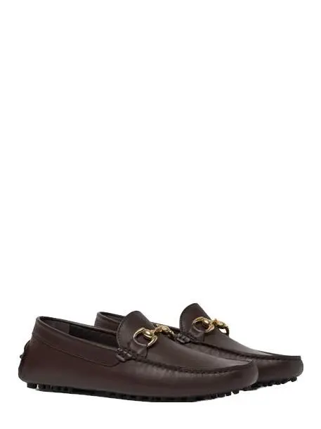 SCAROSSO Raphael Driving Loafers - Dark Brown - Calf